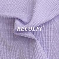 China Anti Bacterial Activewear Knit Fabric Textured UV Protect Yoga Wear for sale