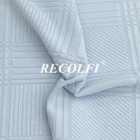 China Recycled Textured Activewear Knit Fabric Breathable UPF Wocking Leggings for sale