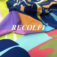 China Wefting Knit 2 Way Stretchy Functional Fabric Fair Munich Recycled Spandex Activewear Tights Pe Nation Quality for sale