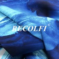 China Breathable Gym Suit UV 50+ Recycled Spandex Fabric Desert Floral Print for sale