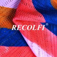 China Interfiliere ShangHai Exhibitor Knitting 4 Way Textured Jacquard Circular Recycled Spandex Fabric Matalan Beachwear for sale
