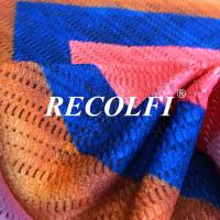 China Interfiliere ShangHai Exhibitor Knitting 4 Way Textured Jacquard Circular Recycled Spandex Fabric Matalan Beachwear for sale