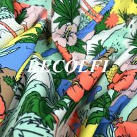China Easy Care Tank Tops Ribbed Swimwear Fabric Plain Colors With High Elongation for sale