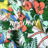 China Easy Care Tank Tops Ribbed Swimwear Fabric Plain Colors With High Elongation for sale