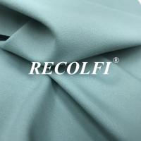 China Solid Color Swimwear Repreve Fabric , Soft Anti Uv Sensitive Sports Bra Fabric for sale