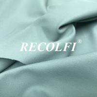 China Solid Color Swimwear Repreve Fabric , Soft Anti Uv Sensitive Sports Bra Fabric for sale