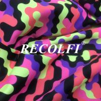 China Neon Bright Fluo Colors Repreve Swimwear Fabric For Melbourne Tankini Bikini Tops for sale