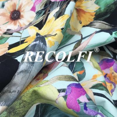 China Body Fitness Moisture Wicking Fabric , Athletic Spandex Fabric With Supple Hand Feel for sale