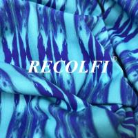 China Printing Color Warp Knitted Fabric , Yoga Pants Material Premium Stretch Fiber for sale