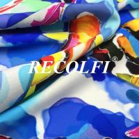China Pet Bottle Unifi Activewear Recycled Plastic Polyester Fabric With Good Skin Feeling for sale