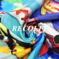 China Pet Bottle Unifi Activewear Recycled Plastic Polyester Fabric With Good Skin Feeling for sale