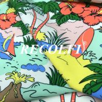 China Digital Print Plastic Recycled Fabric , High End Athletic Wear Fabric for sale