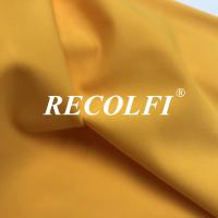 China Eco Friendly Yoga Print Fabric , Recycled Polyester Fabric Hyosung Spandex Power Fit for sale