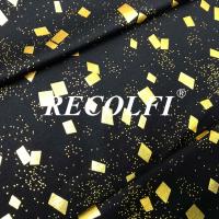 China Seamless Free Cut Activewear Knit Fabric Laser Foil Embossing Printed Colors for sale