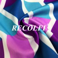 China Dyed Solid Colours Spandex Sports Leggings Shinny Base 160GSM Weight for sale