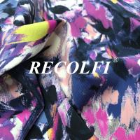 China Activewear Uniqlo Elastic Recycled Spandex Fabric Recycled Nylon And ROICA Spandex for sale