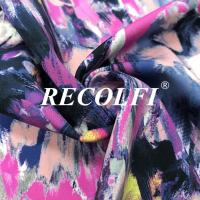 China Activewear Uniqlo Elastic Recycled Spandex Fabric Recycled Nylon And ROICA Spandex for sale