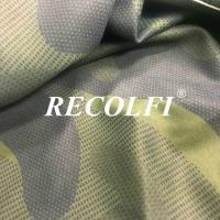 China Camo Print Recycled Mesh Fabric Roica Spandex X Lite Weight Top Green Tai Wan Yarns for sale