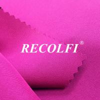 China Plain Color Shine Layer 270GSM Activewear Knit Fabric for sale