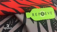 China Custom Transfer Paper Printing REPREVE Warp Knitted Fabric For Activewear for sale