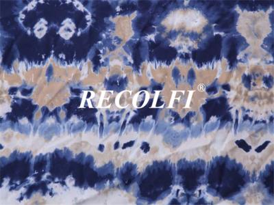 China Sustainable Repreve Nylon Spandex Women'S Activewear Sublimation Print Blue Dry for sale