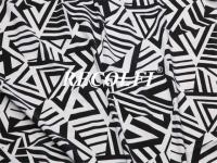 China Simple Stripe Design Print Women'S Activewear Fabric Eco Friendly Nylon Material for sale