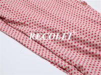 China Repreve Single Jersey Fabric Women'S Activewear Star Pattern Pinky for sale