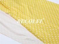 China Yellow Dot Printing Cute Activewear Knit Fabric For Women Kids Yoga Running for sale