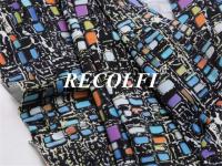 China Poly Yarn Spandex Pattern Print Activewear Knit Fabric Waterproof Airproof for sale