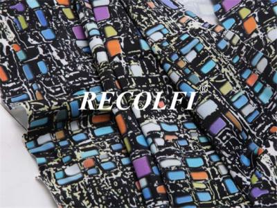 China Poly Yarn Spandex Pattern Print Activewear Knit Fabric Waterproof Airproof for sale