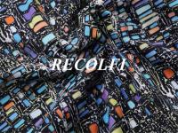 China Poly Yarn Spandex Pattern Print Activewear Knit Fabric Waterproof Airproof for sale