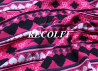 China Geometry Pattern Absorbent Poly Yarn Recycled Plastic Activewear Digital Printing for sale