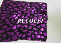 China Repreve Yarn Shiny Foiling Activewear Knit nylon spandex Fabric Sweat Absorbing for sale