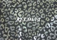 China Leopard Silver Foiling Sustainable Knit Activewear Fabric 4 Ways Stretch for sale