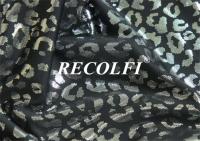 China Leopard Silver Foiling Sustainable Knit Activewear Fabric 4 Ways Stretch for sale