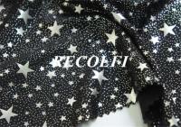 China Silver Foil Knit Activewear Nylon Spandex Fabric Moisture Wicking Fast Dry for sale