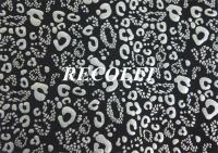China Silver Leopard Lycra Spandex Gym Leggings Repreve Fiber Weft Knitted Plain Dye for sale