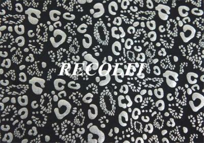 China Silver Leopard Lycra Spandex Gym Leggings Repreve Fiber Weft Knitted Plain Dye for sale