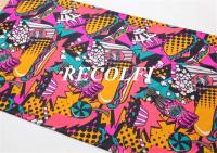 China Sublimation Printing Poly Women'S Yoga Wear Fabric Close Fitting Embossed for sale
