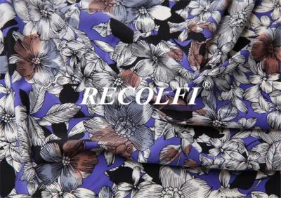 China Direct Flower Printing Fabric Spandex Workout Leggings Functional Recycled Polyester for sale