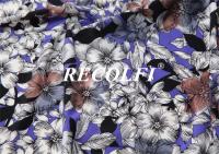 China Direct Flower Printing Fabric Spandex Workout Leggings Functional Recycled Polyester for sale
