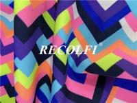 China Ink Jet Digital Print Lycra Xtra Life Fabric Athleisure Wearing Sustainable for sale