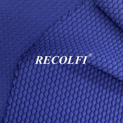 China Embossed Print Activewear Knit Fabric Sun Protect Workout Yoga Wear Fabric for sale