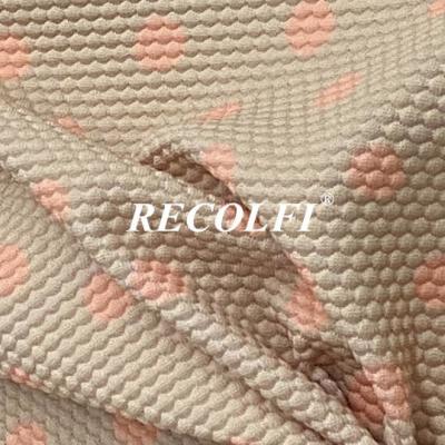 China Pinky Dot Activewear Material Fabric 200gsm Warm Up Suit Sweat Absoring for sale