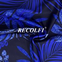 China Floral Design Activewear Knit Fabric Tricot Warp Gym Shorts Sport Bra for sale