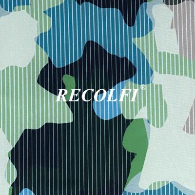 China Dyeing Activewear Polyester Knit Fabric Eco Repreve Cycling Wear Sport Bra for sale