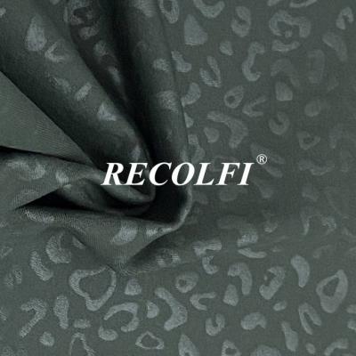 China Embossed Print Activewear Knit Fabric Sustainable Warm Up Suits Bodywear for sale