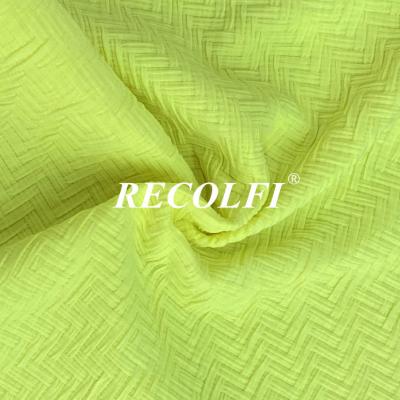 China Scrunchy Recycled Fiber Activewear Knit Fabric Sport Suit Stretchy Soft for sale