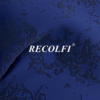 China Embossed Print Wicking Activewear Knit Fabric Ocean Recycled Yoga Wear for sale