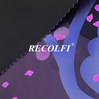 China Glitter Printed Activewear Made From Recycled Plastic Sport Wear High Elastic for sale